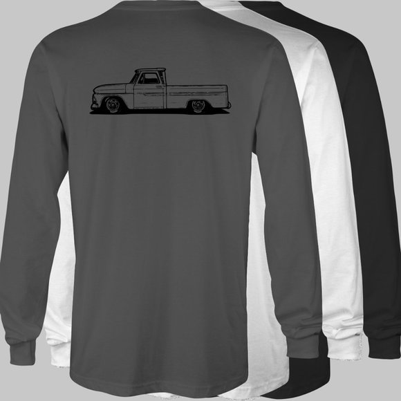 Jerzees | Shirts | Chevrolet C 6466 Retro Long Sleeve Tshirt Chevy ...